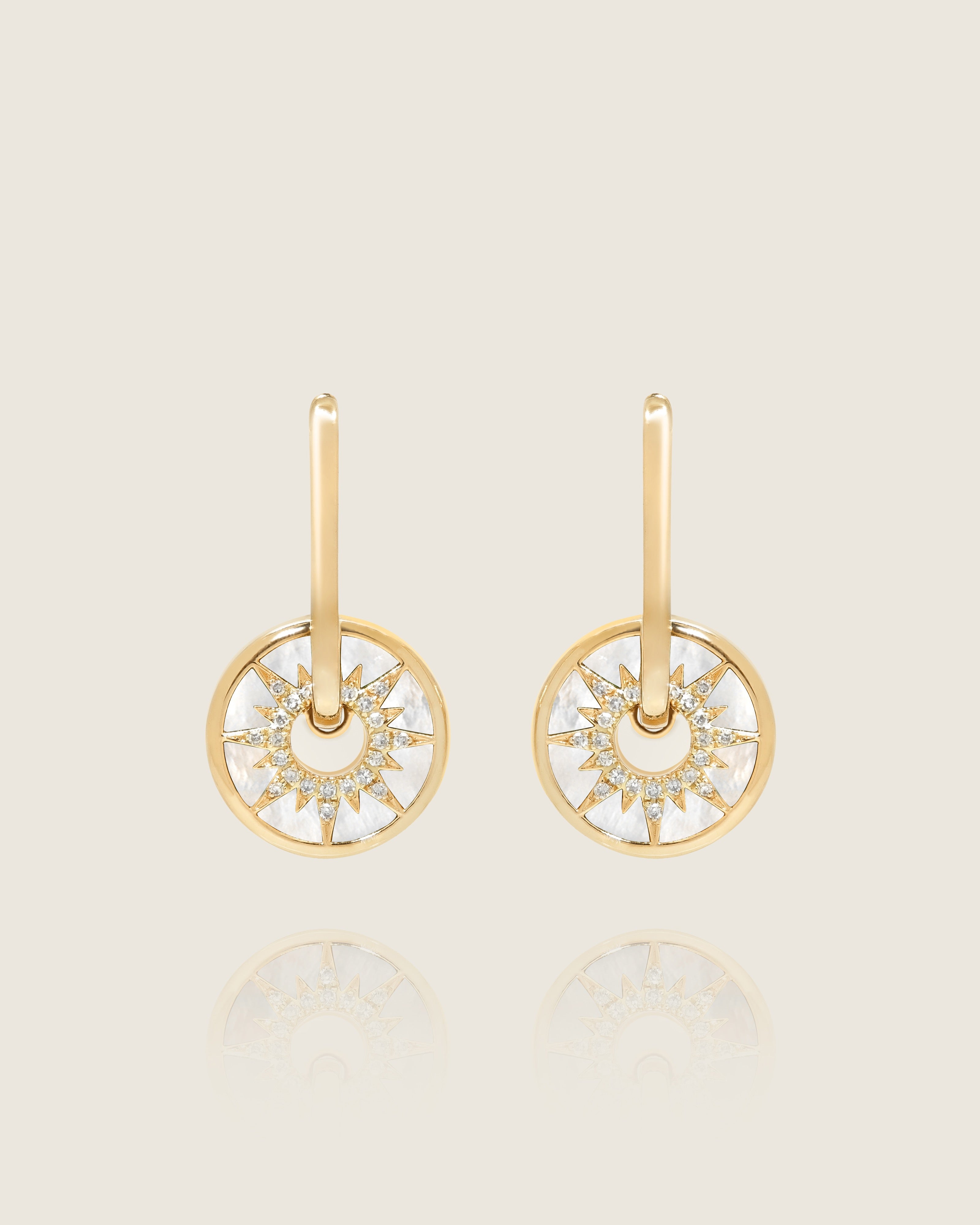 Drop Compass Earrings – The Gold Album
